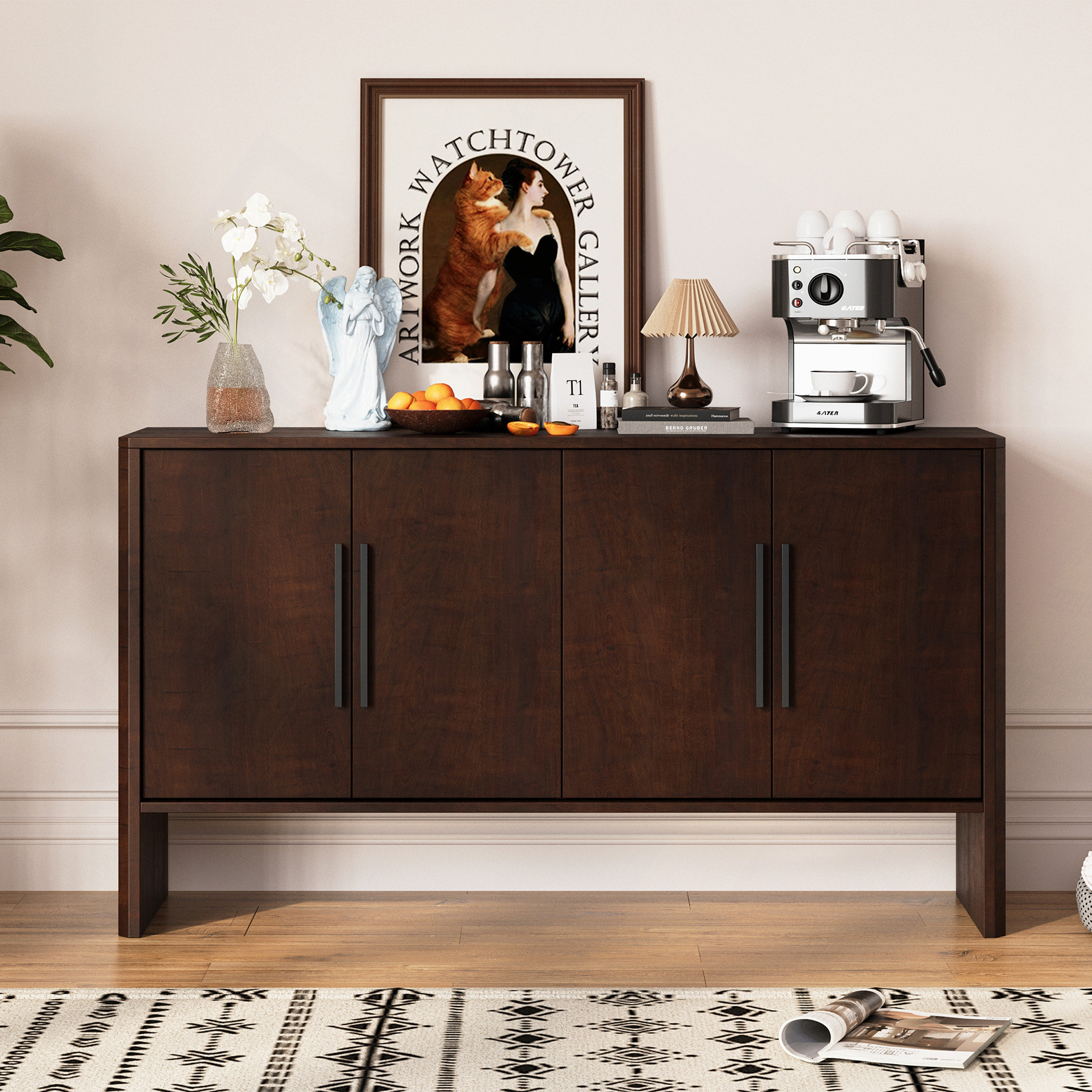 Latitude Run® Sideboard Buffet Cabinet With Storage, Retro Sideboard ...