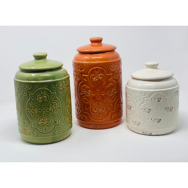 Bungalow Rose 3 Piece Kitchen Canister Set & Reviews | Wayfair