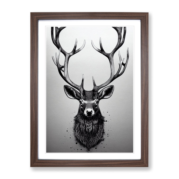 Alpen Home Urban Stag - Graphic Art | Wayfair.co.uk