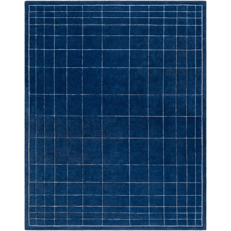 AllModern Mallory Midnight Blue Hand Tufted Area Rug & Reviews | Wayfair