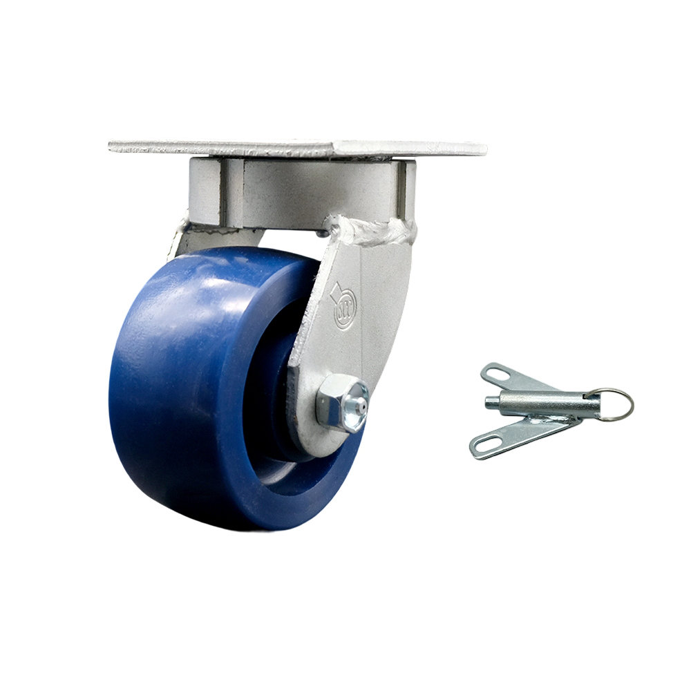 Service Caster Kingpinle Swivel Caster with Swivel Lock | Wayfair