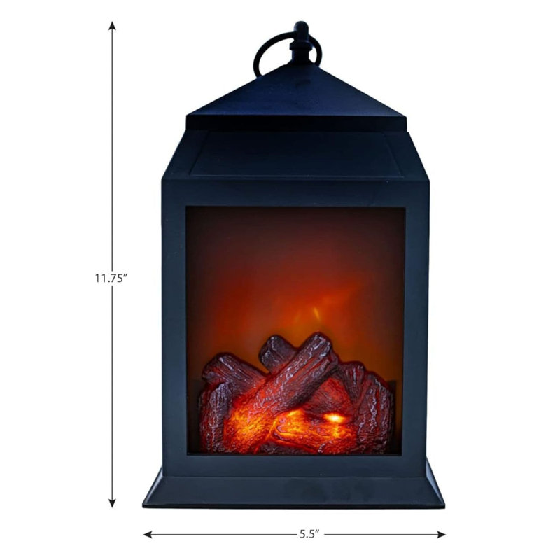 BOPWAY Small Fireplace Lantern Decor - Cozy Indoor & Mini Fireplace ...