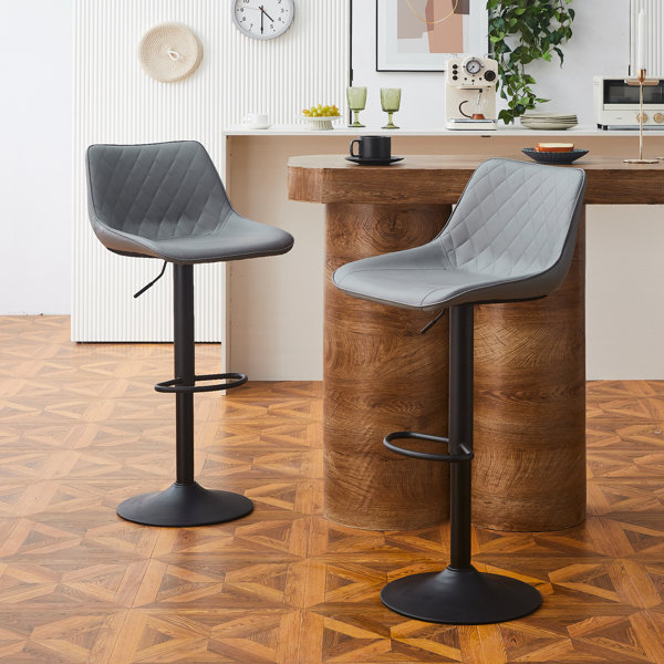 George Oliver Akia Height Adjustable Swivel Bar Stool | Wayfair.ie