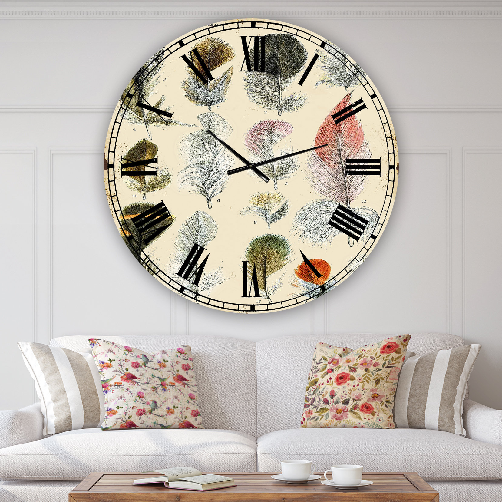 East Urban Home Old Style Feathers Catalogue - Oversized Cottage Wall ...