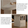 Hokku Designs French Cream Style Artistic Desk | Wayfair