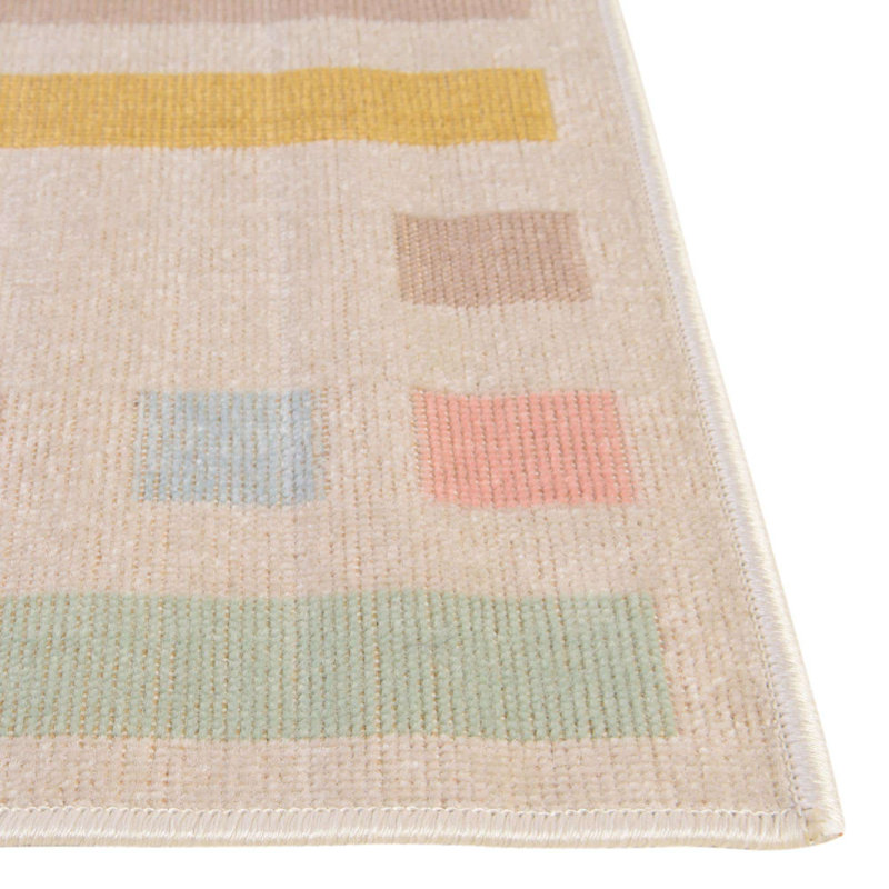 George Oliver Mccaleb Performance Beige Rug | Wayfair