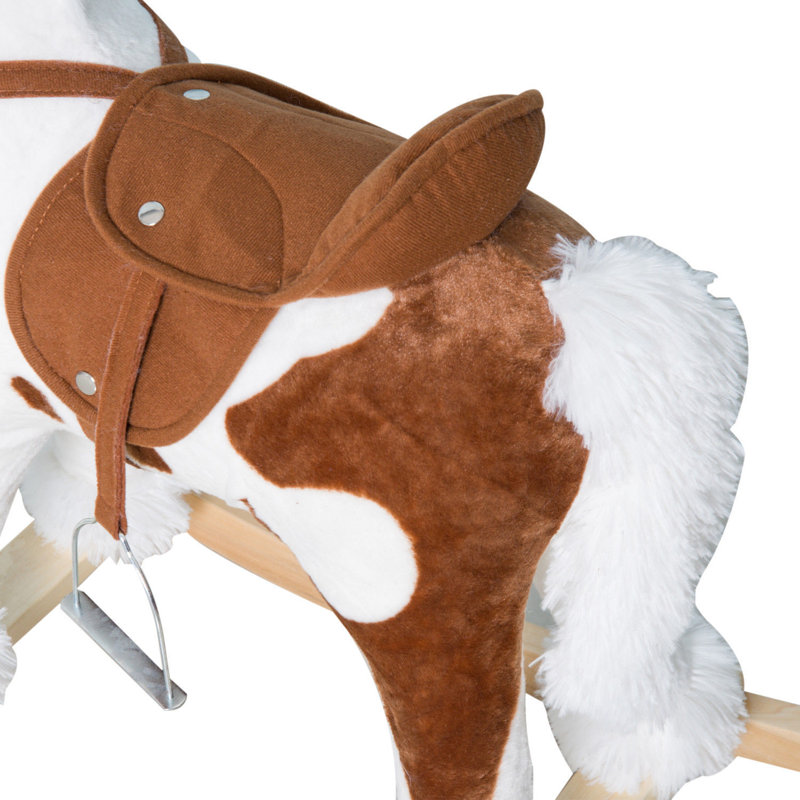 Qaba Plush Ride On Rocking Horse & Reviews | Wayfair