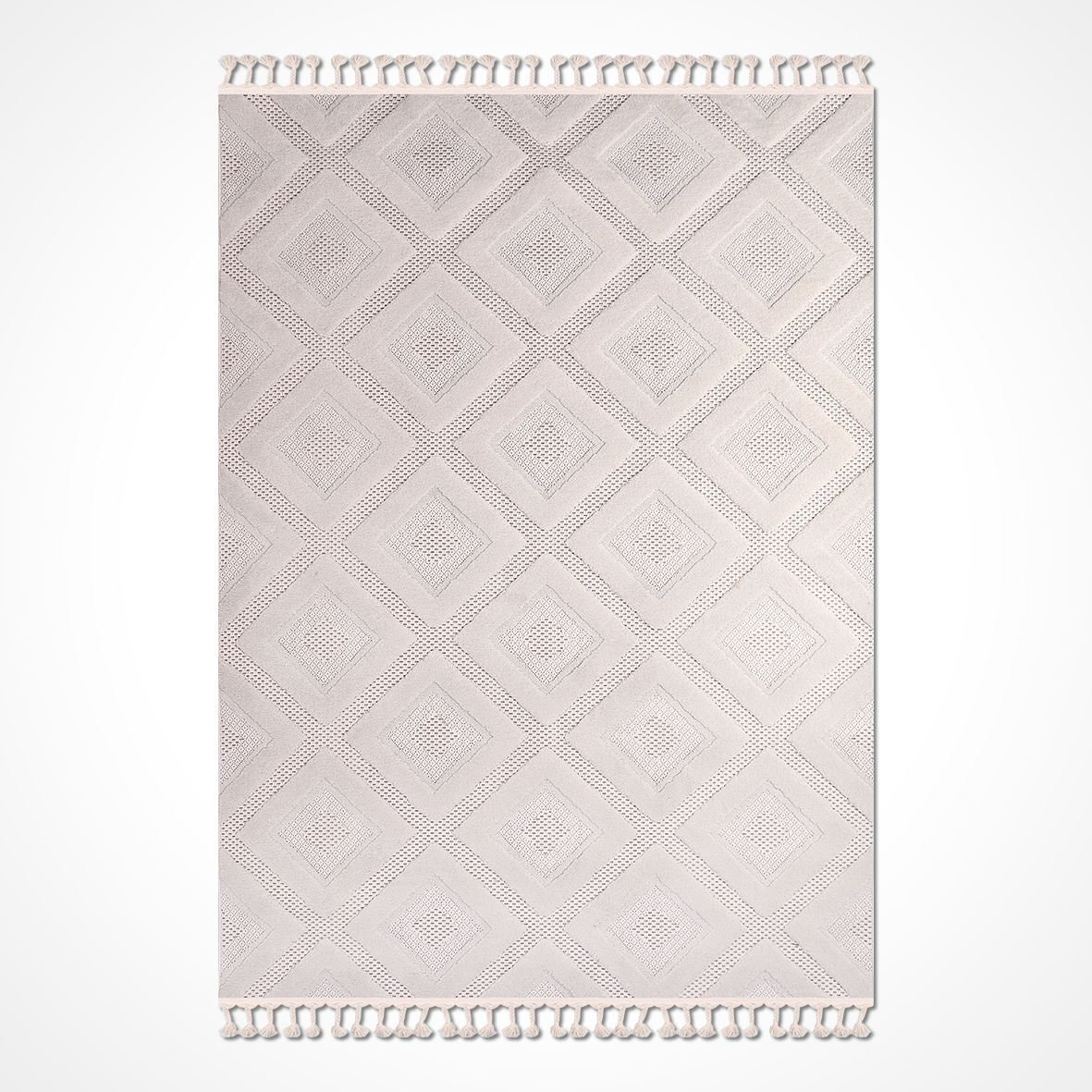 Hokku Designs Modern Beige Machine Washable Non-Slip Area Rug | Wayfair