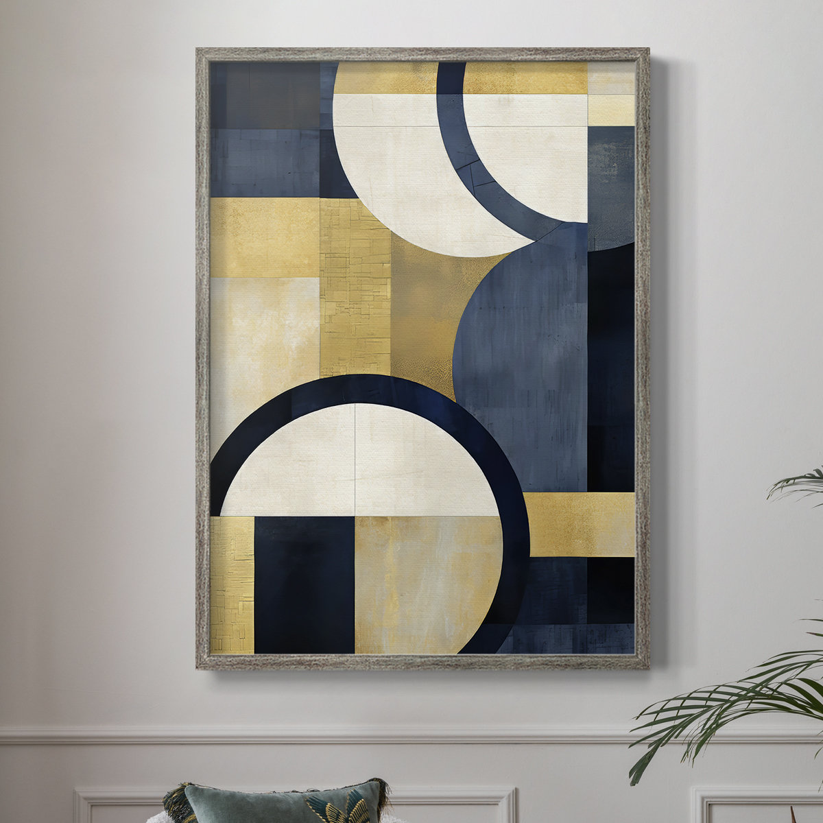 George Oliver ABSTRACT Series DLXI Framed Print - Solid Wood | Wayfair