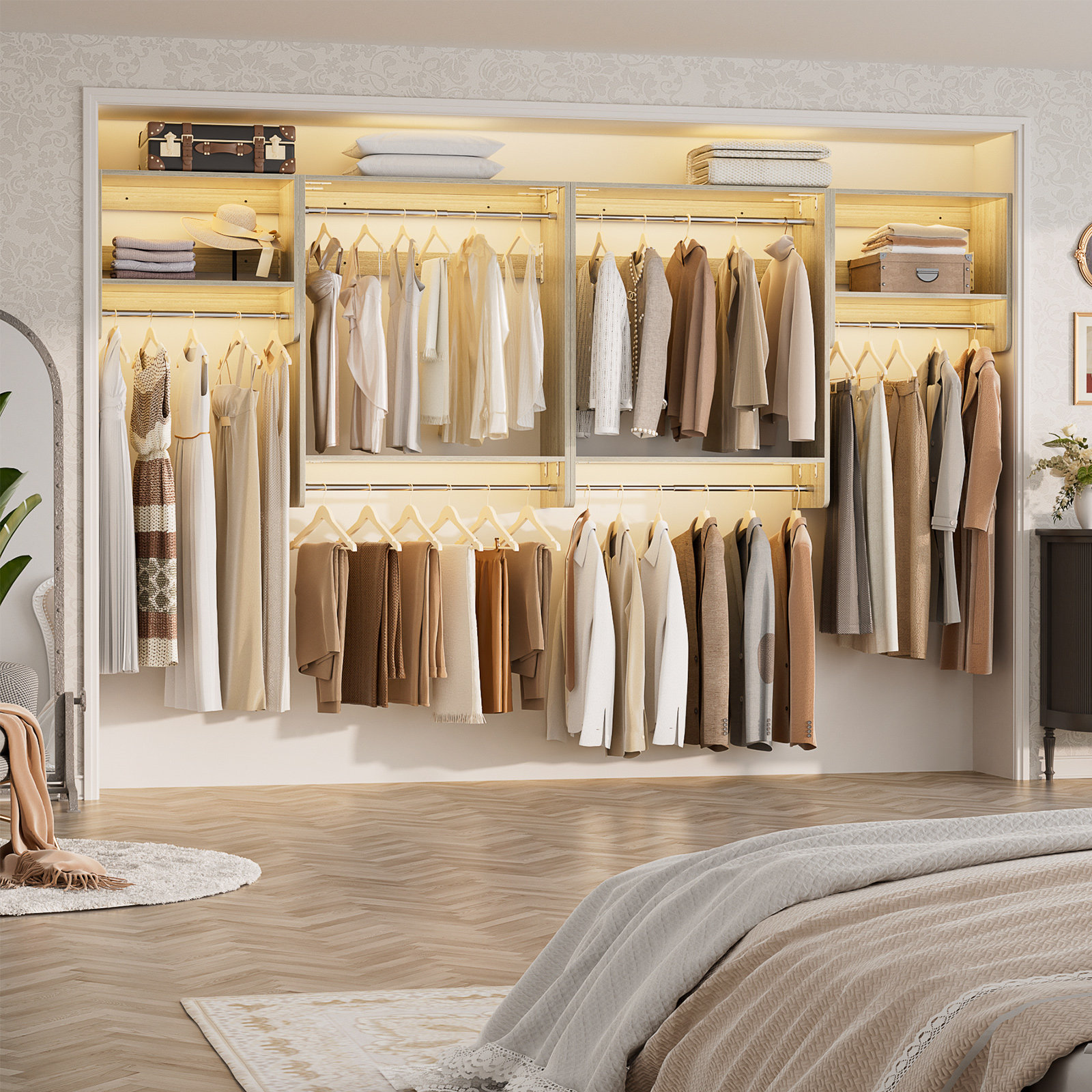 Ebern Designs Lailonnie 36” - 60” Closet System | Wayfair