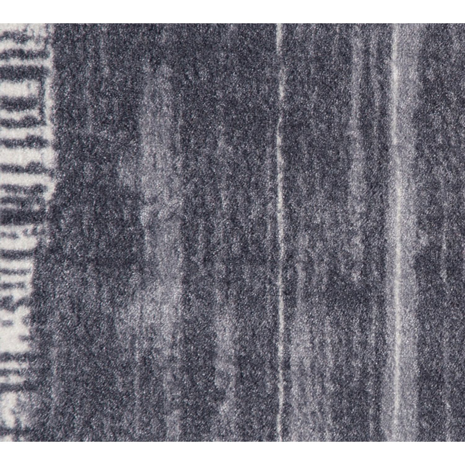 17 Stories Shades of Gray Brushstokes Washable Floor Mat | Wayfair