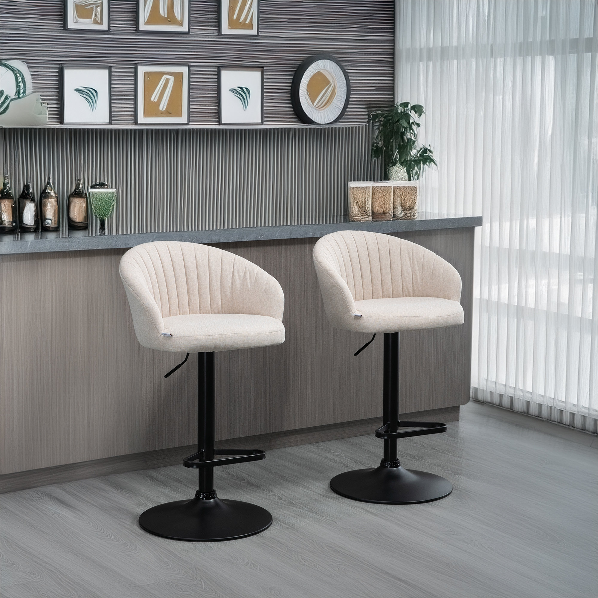 Latitude Run® Zarianna Swivel Upholstered Adjustable Height Counter ...