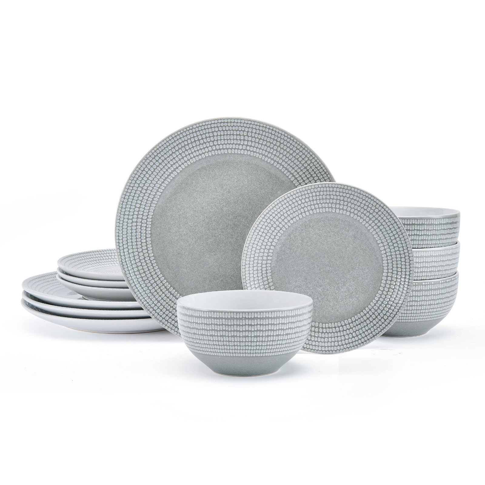 Brayden Studio® Gerbiorn Stoneware Dinnerware - Service for 4 | Wayfair
