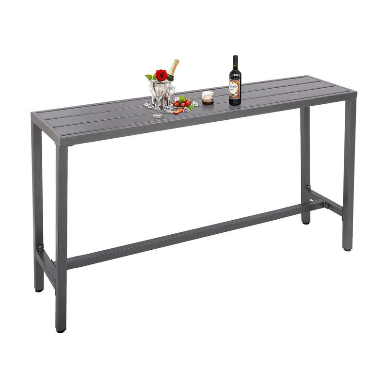 Hokku Designs Outdoor Bar Table, Patio Counter Height Bar Table, 63 ...