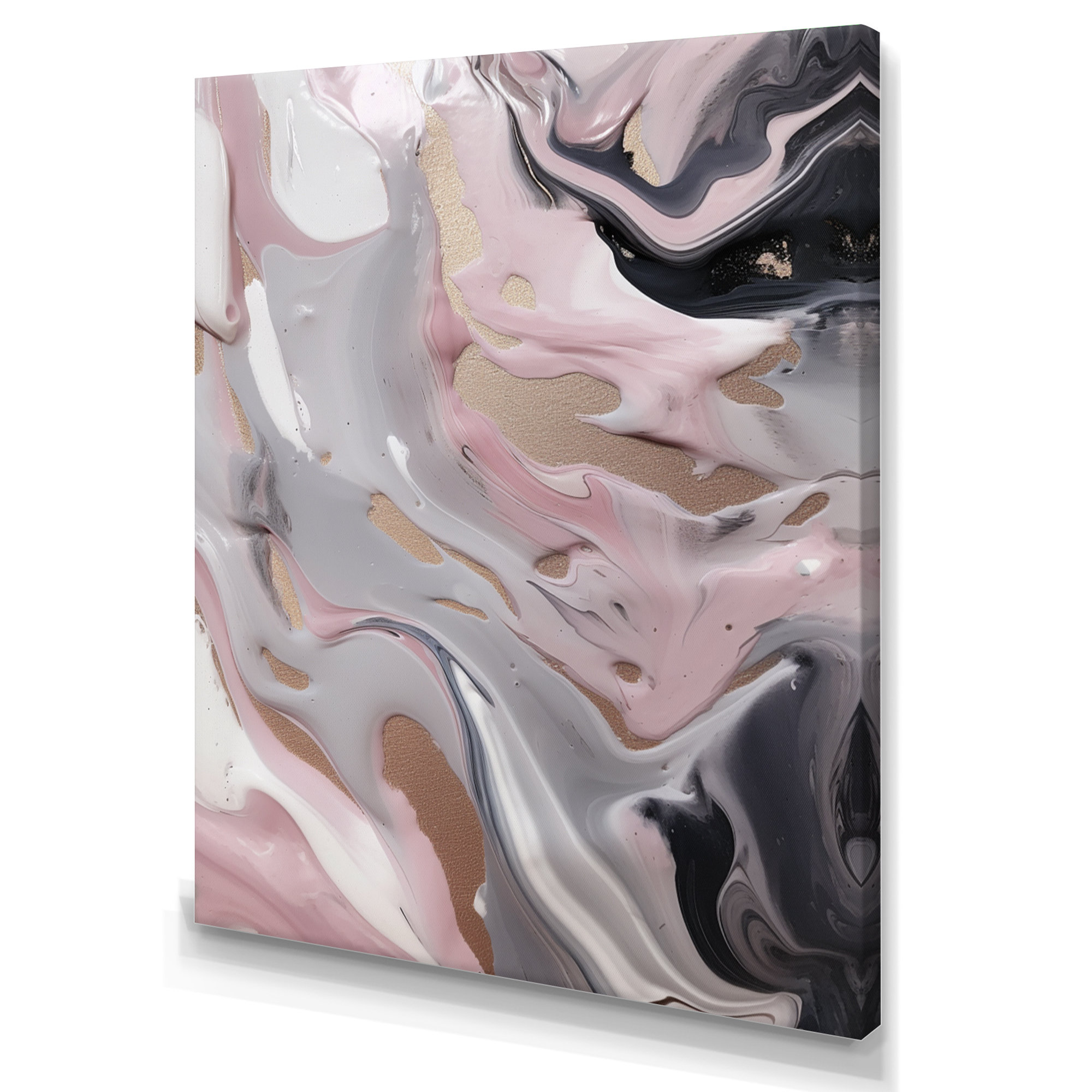 Mercer41 Solid Marble Paint Artwork IV - Abstract Marble Wall Art ...