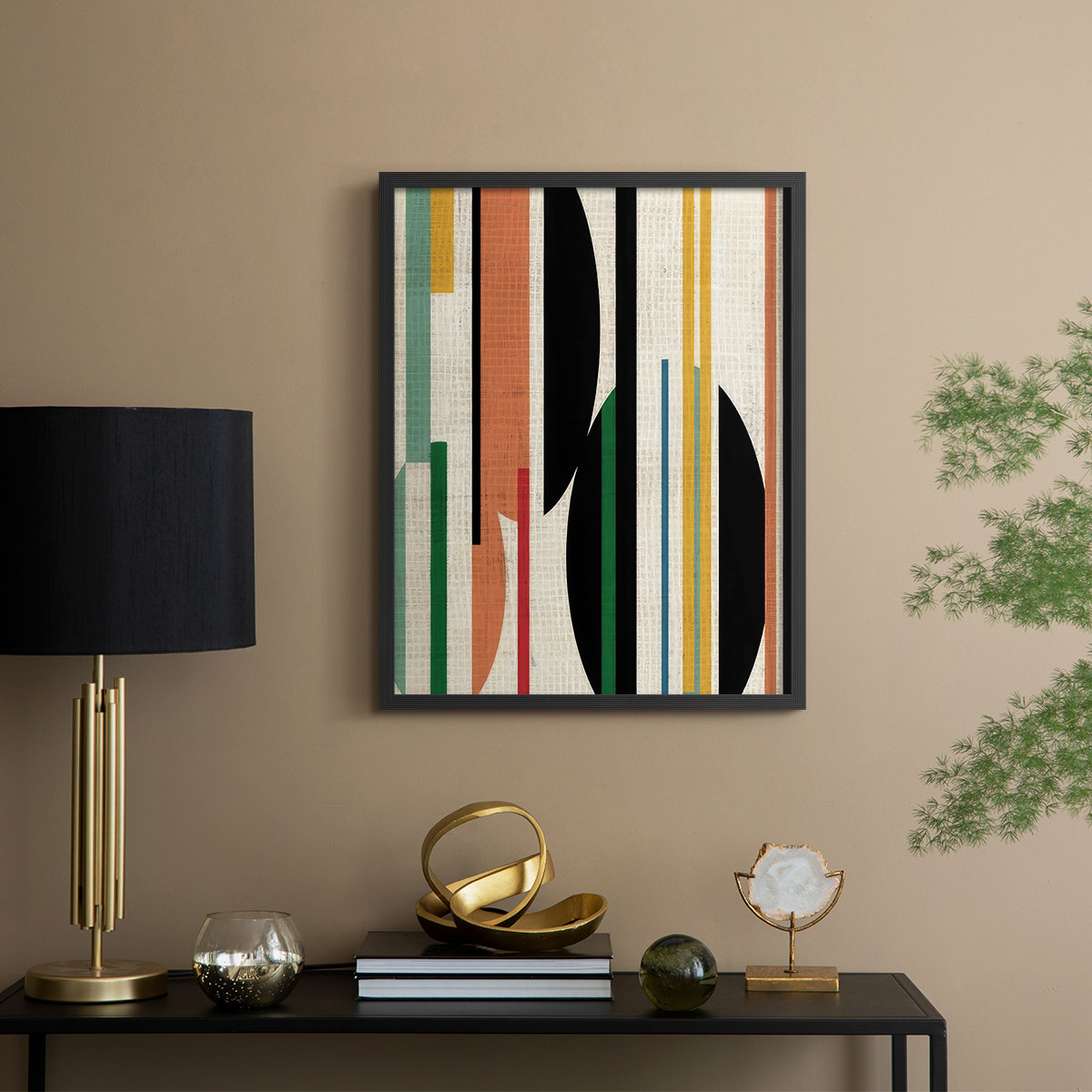 Wrought Studio™ Spontaneous Order II Framed Print - Solid Wood | Wayfair