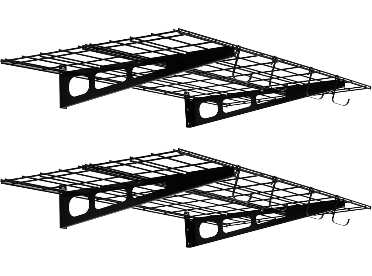 17 Stories Heavy Duty Wall Mounted Storage Rack, Industrial Strength ...