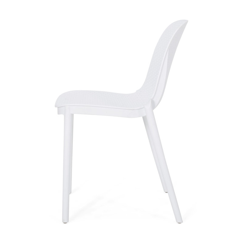 Latitude Run® Outdoor Stackable Dining Side Chair & Reviews | Wayfair