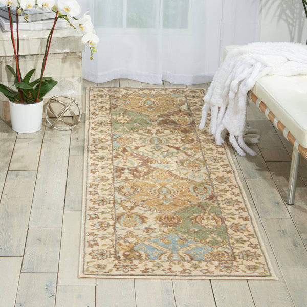 Bloomsbury Market Standish Oriental Machine Woven Brown/Beige Area Rug ...