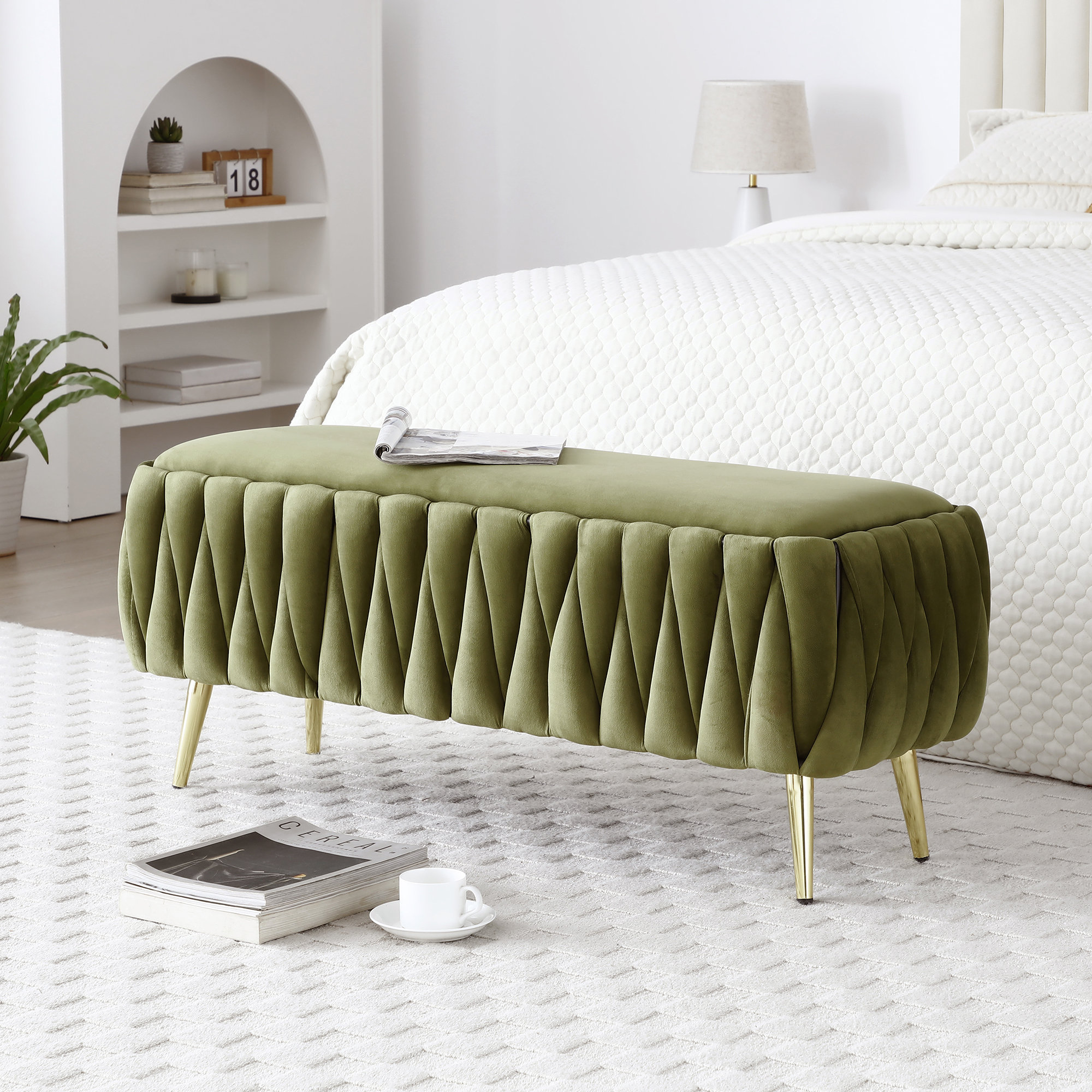 Mercer41 Koosha Upholstered Ottoman | Wayfair