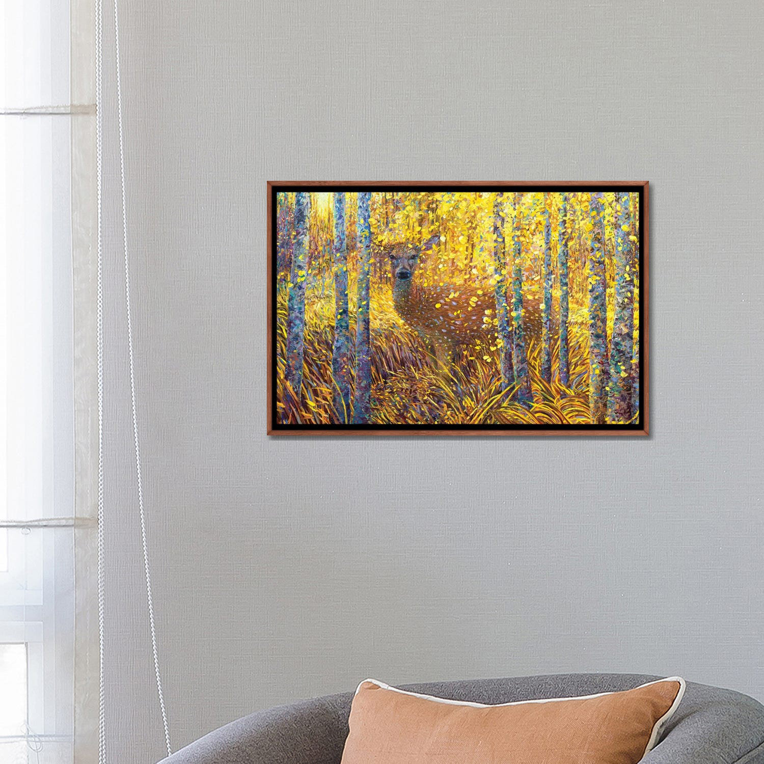 East Urban Home " Deer Demure " by Iris Scott | Wayfair