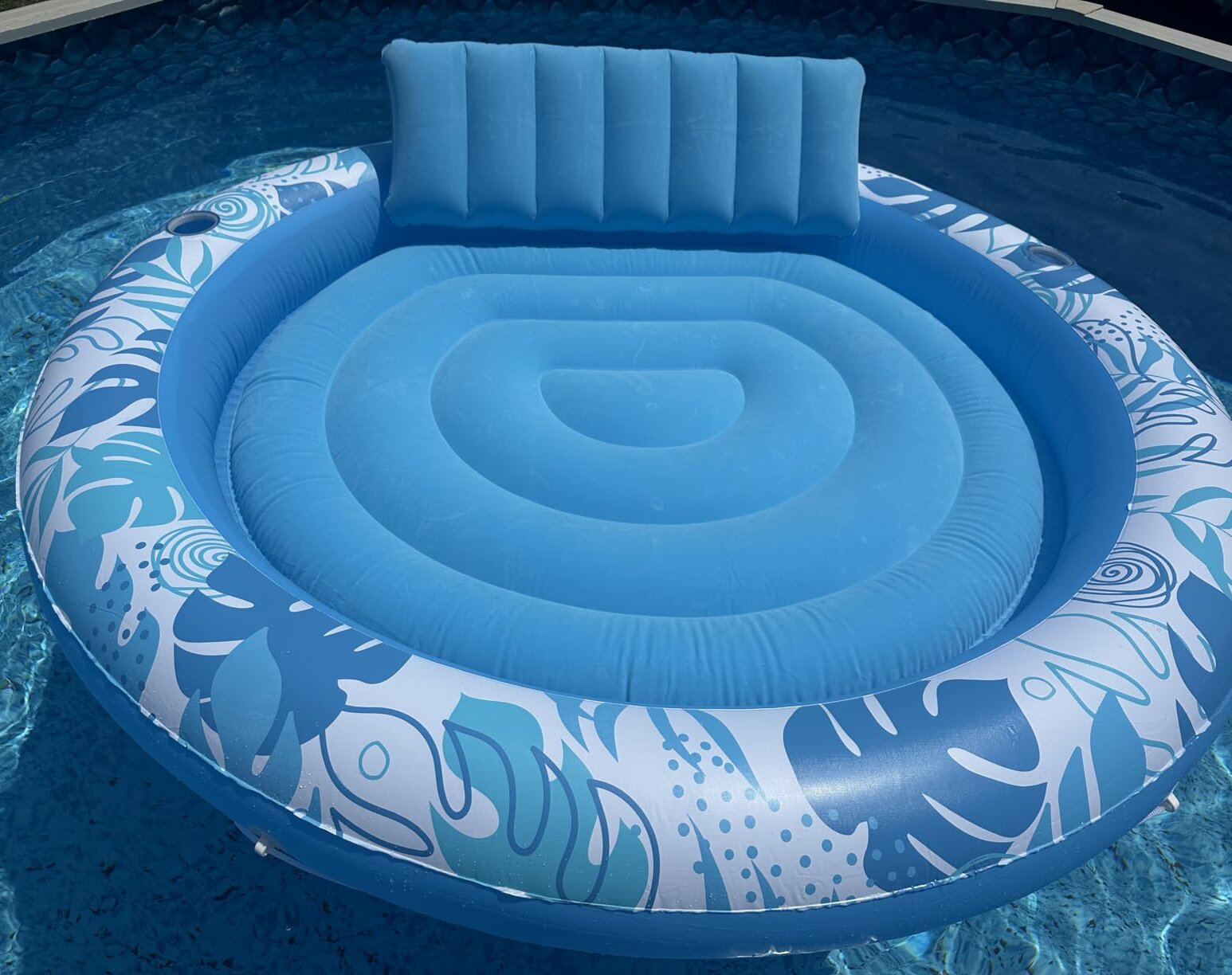 OLHAV Large Pool Floats Inflatable Lake Float Heavy Duty Suntan Tub For ...