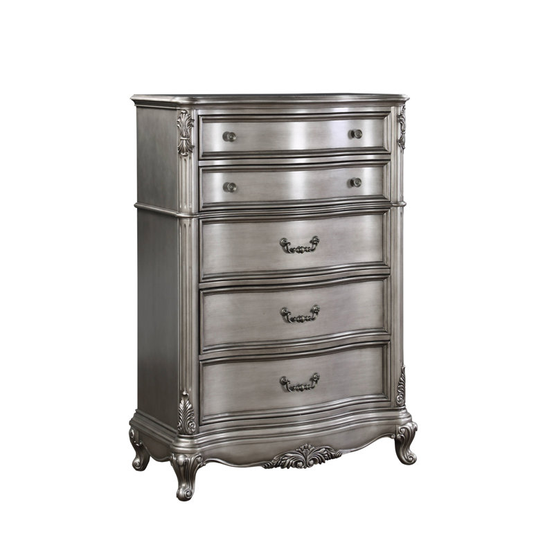 Canora Grey Ariadne Antique Platinum Finish Chest | Wayfair