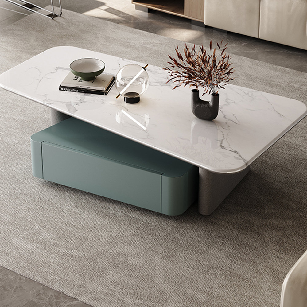 Trentastic Trails Shaped microcrystalline stone coffee table | Wayfair