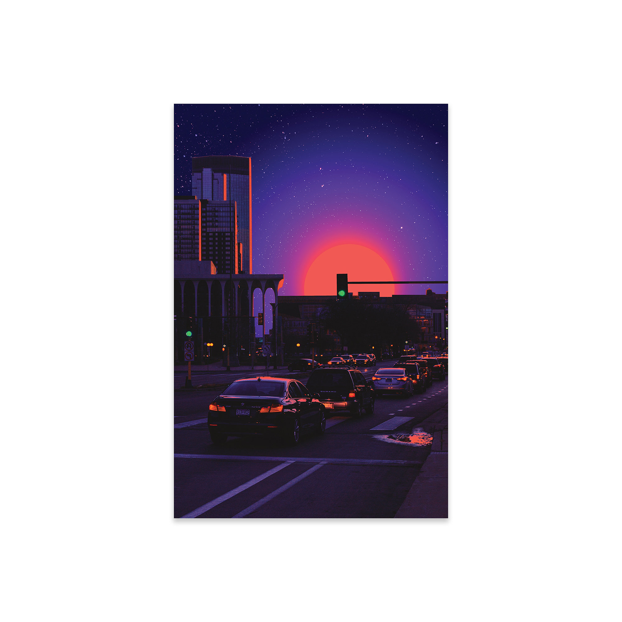 Ebern Designs Outrun City II On Plastic/Acrylic by Danner Orozco | Wayfair