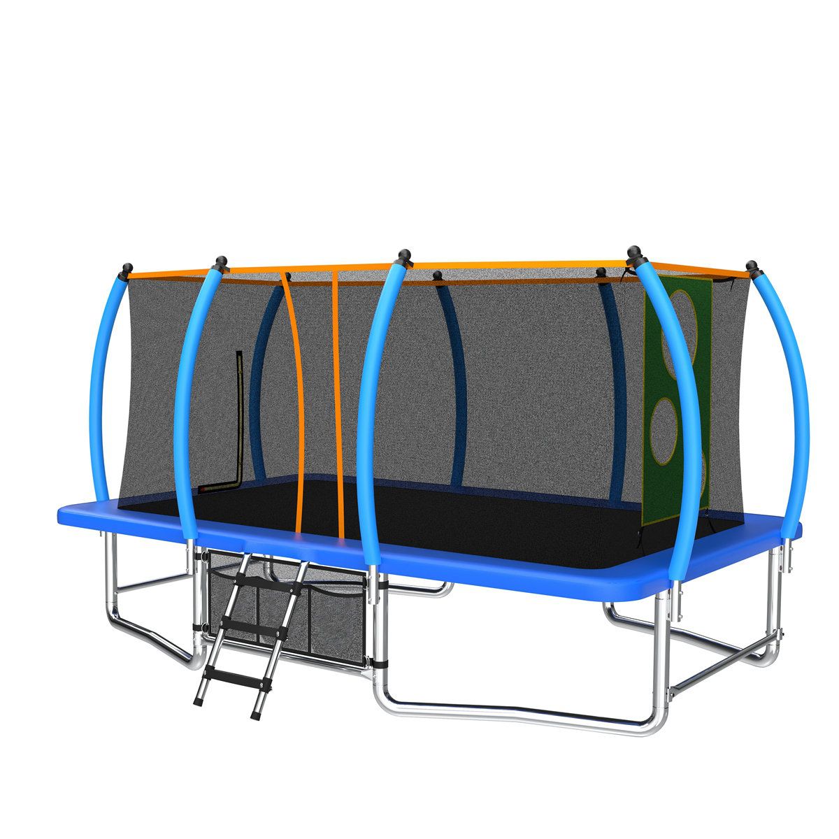 GZMWON 10X16FT Outdoor Square Trampolines For Kids Adults Long ...