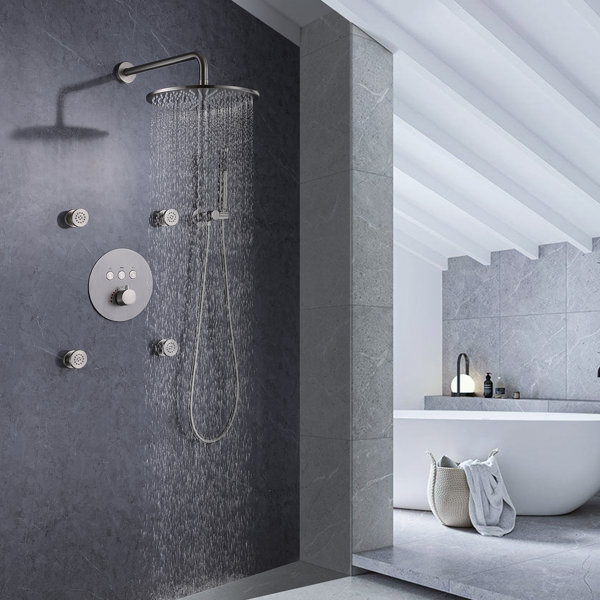 MODLAND Multifunctional Complete Shower System Wall Mount Rain Shower ...