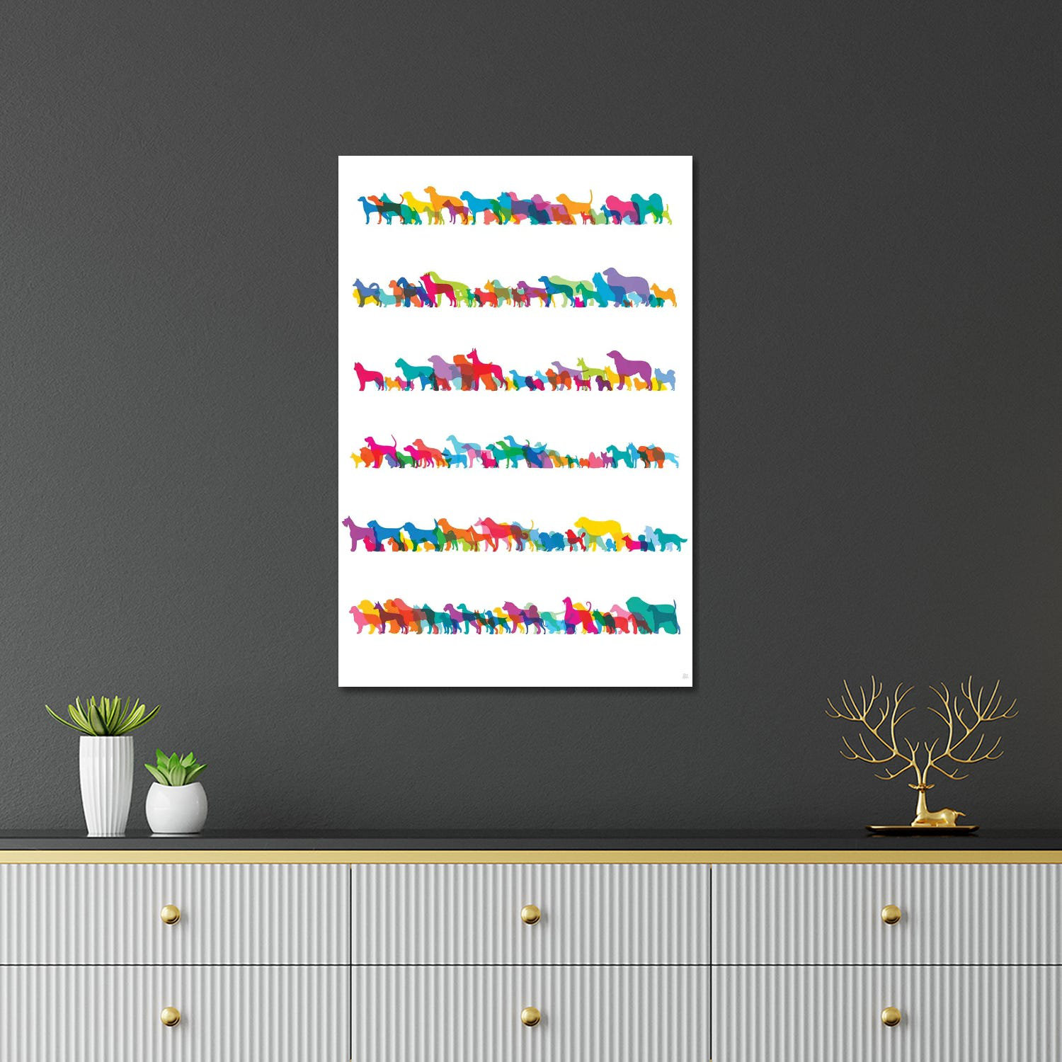 Red Barrel Studio® Dogs II by Yoni Alter - Unframed Graphic Art | Wayfair