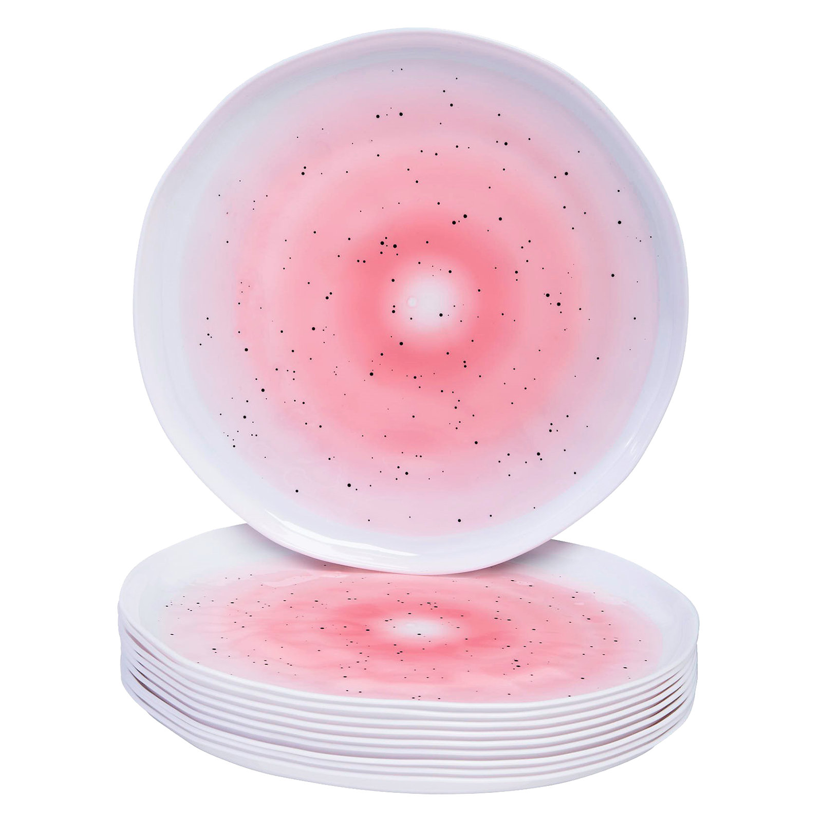 Silver Spoons BLUSH APPETIZER PLATES | Ocean Ripples Design | Lava ...
