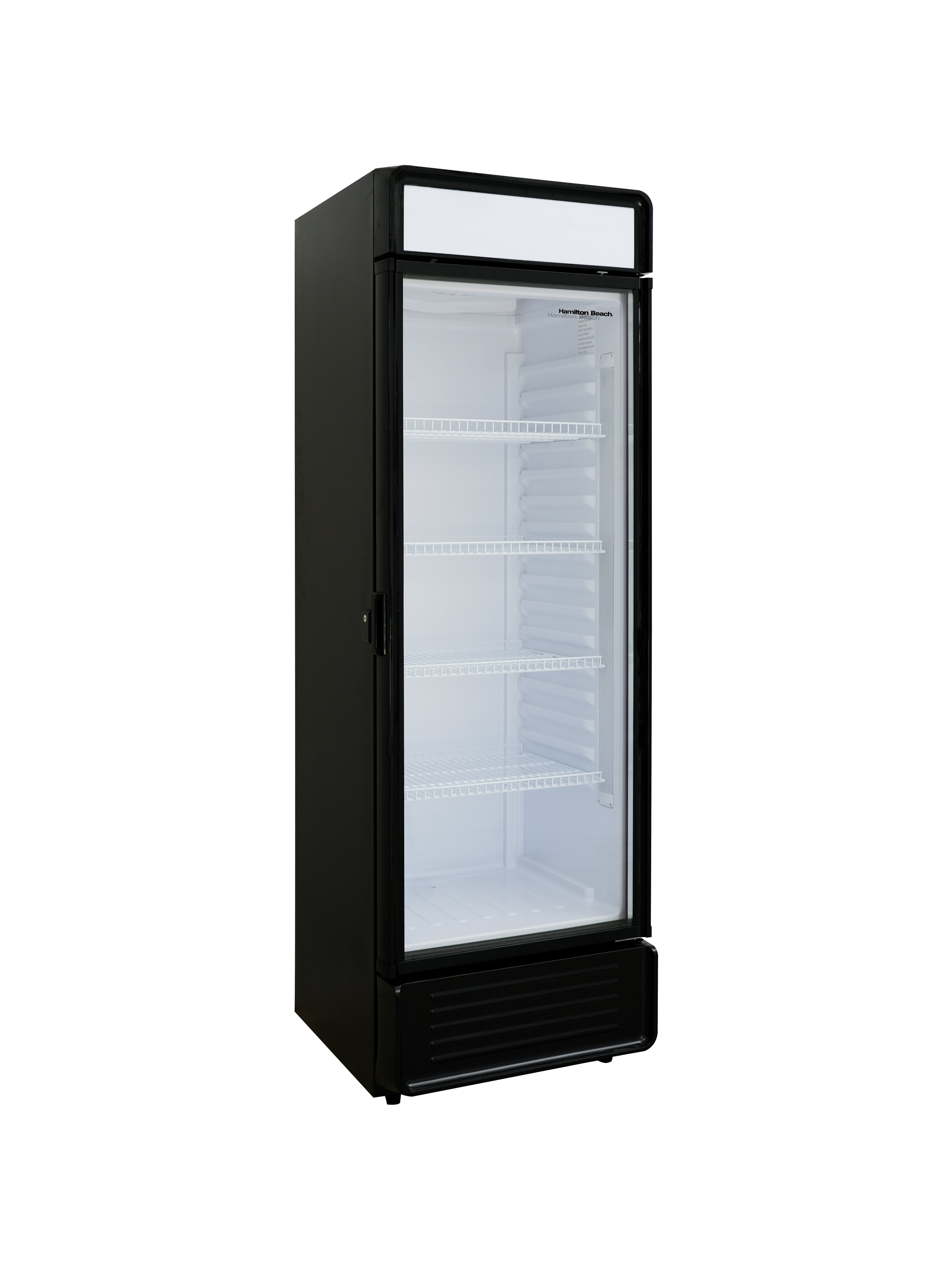 Hamilton Beach, 13.3 Cu.Ft.Commercial Glass Display Refrigerator, Black ...