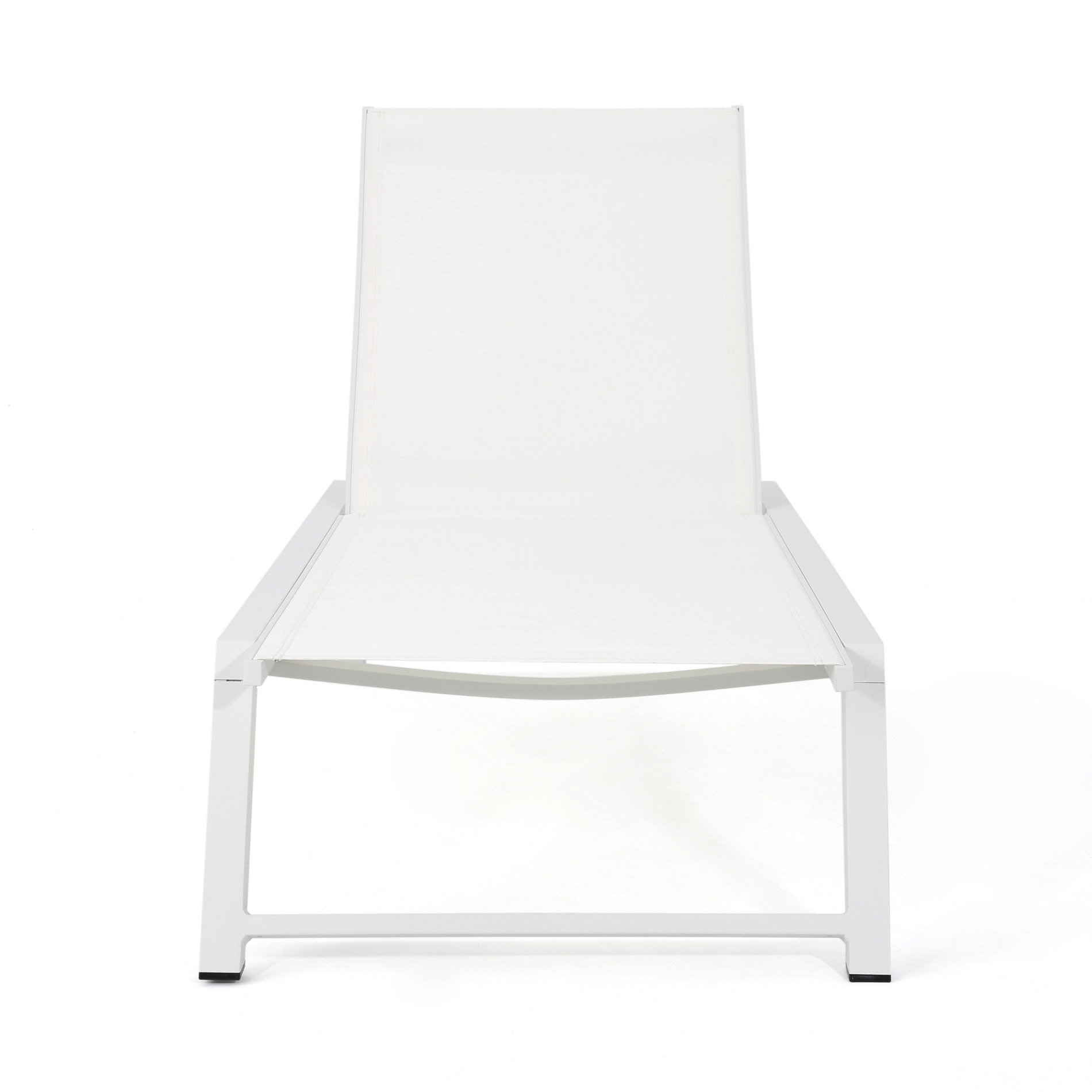 Orren Ellis Fully Adjustable Outdoor Chaise Lounge With Metal Frame And ...