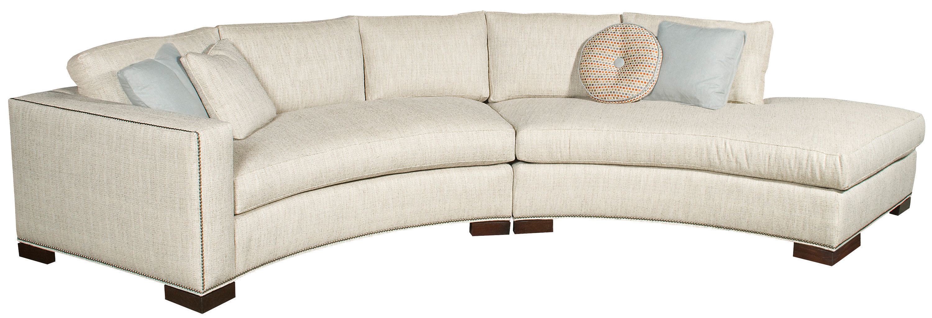 Vanguard Furniture Michael Weiss 2-Piece Curved Sectional | Wayfair