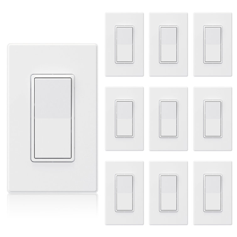 ELEGRP 15 Tamper Resistant 3-Way Rocker Light Switch | Wayfair