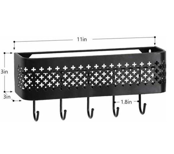 Red Barrel Studio® Tayan Metal Wall Organizer with Mail Storage | Wayfair