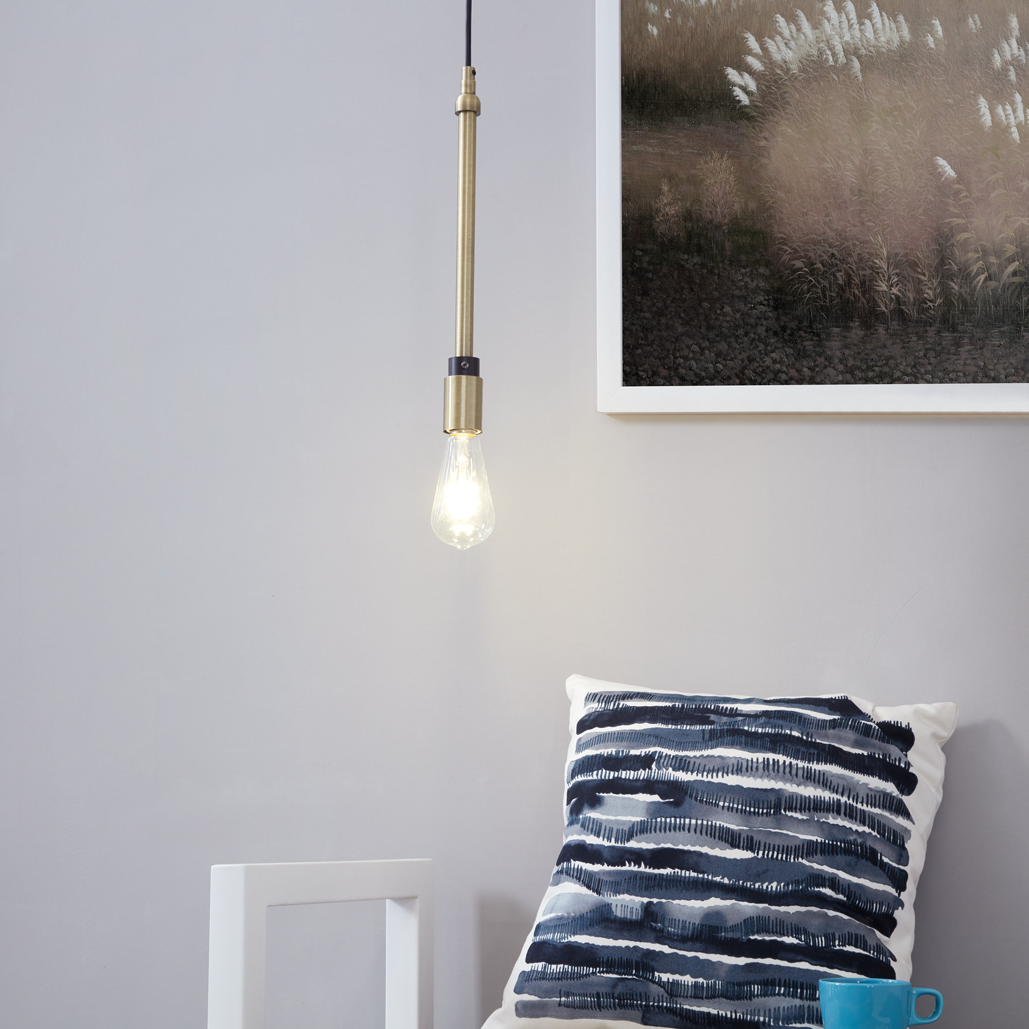 Wrought Studio™ Largeros 1 - Light Single Bulb Pendant | Wayfair