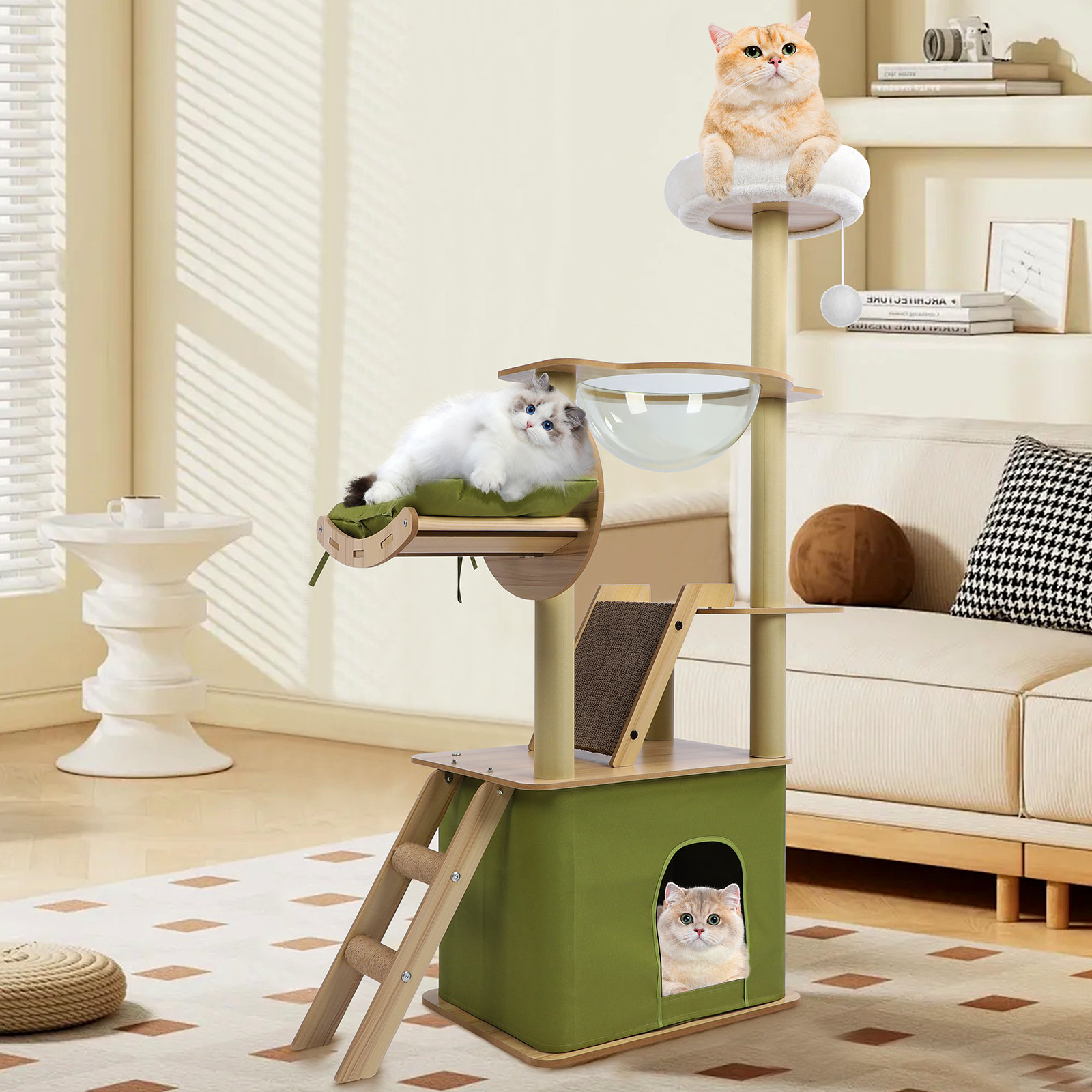 Archie & Oscar™ 55.1'' H Cat Tree & Reviews | Wayfair