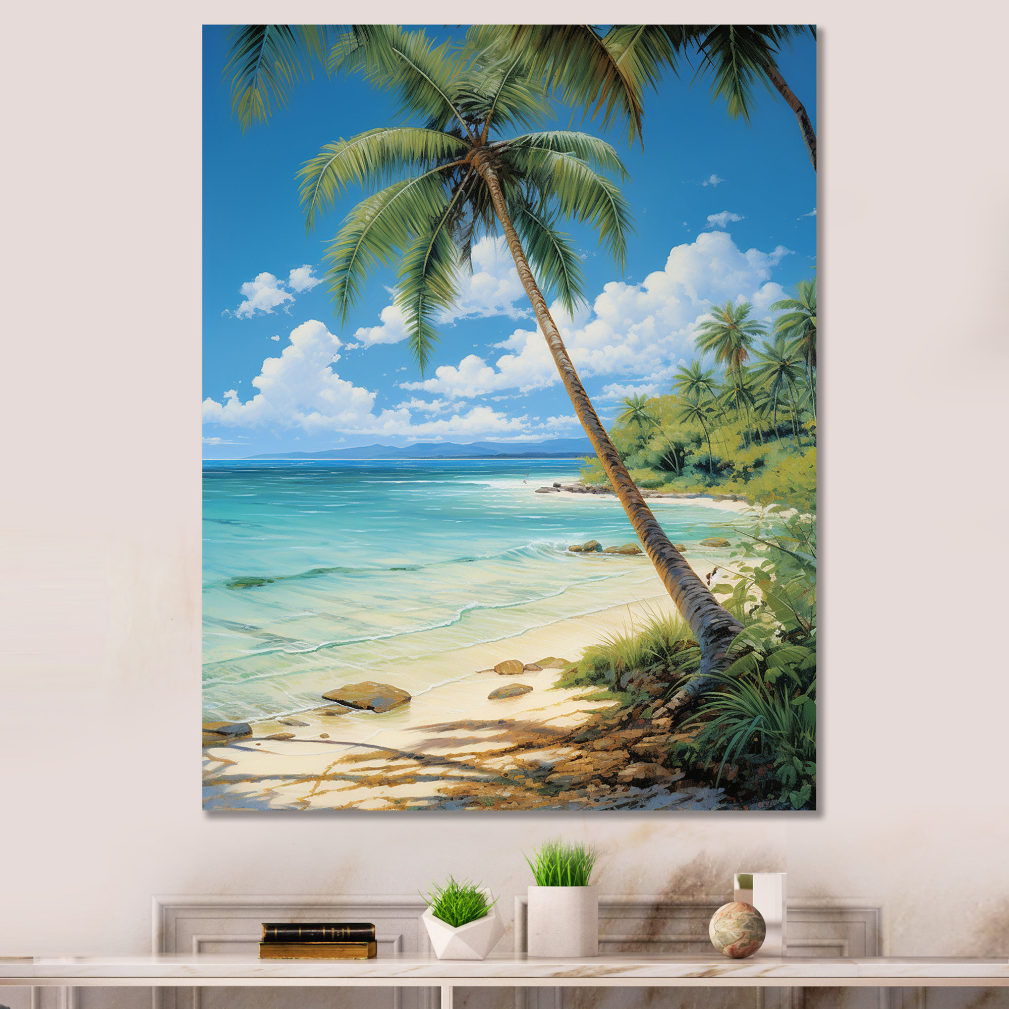 Dovecove Baltzer Palm Trees Palms I Framed On Canvas Print | Wayfair