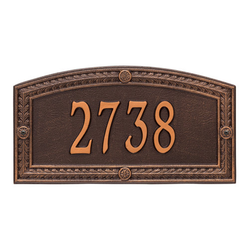 Personalized Standard 1-Line Wall Address Plaque & Reviews | Birch Lane