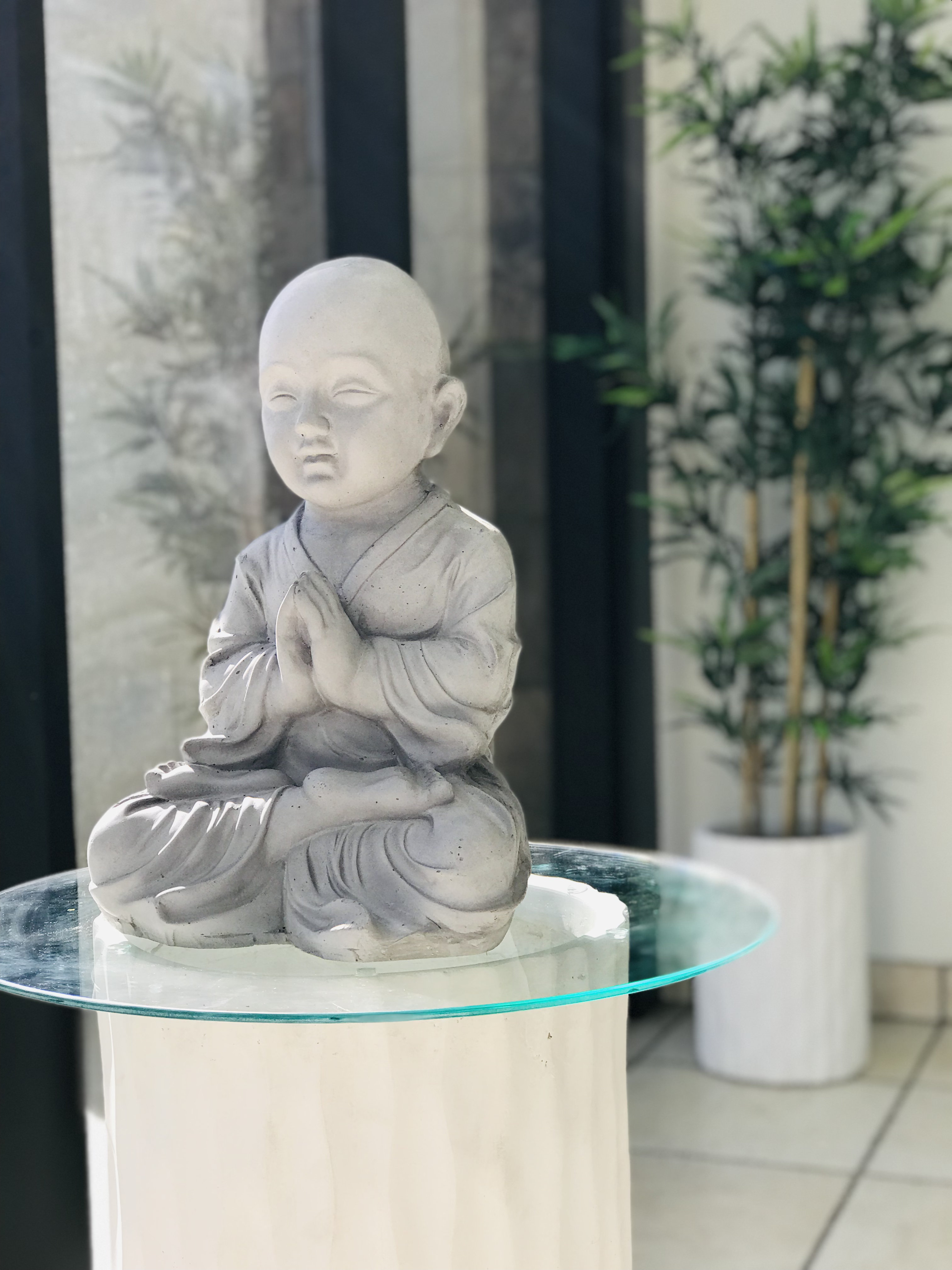 Dakota Fields Hauge Lightweight Sitting Praying Monk Statue | Wayfair