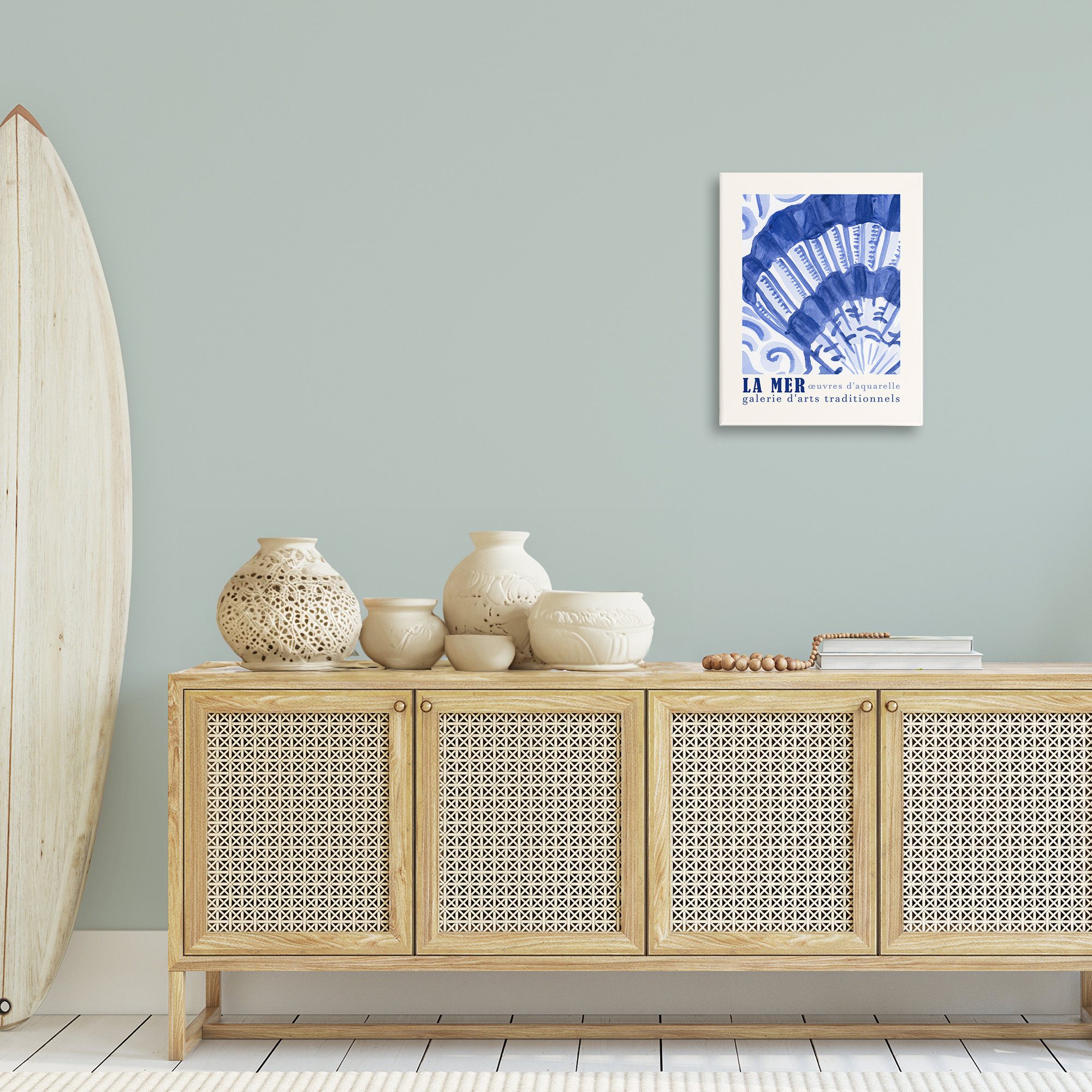 Dakota Fields Nautical Shell Gallery Show Canvas Wall Art by June Erica ...