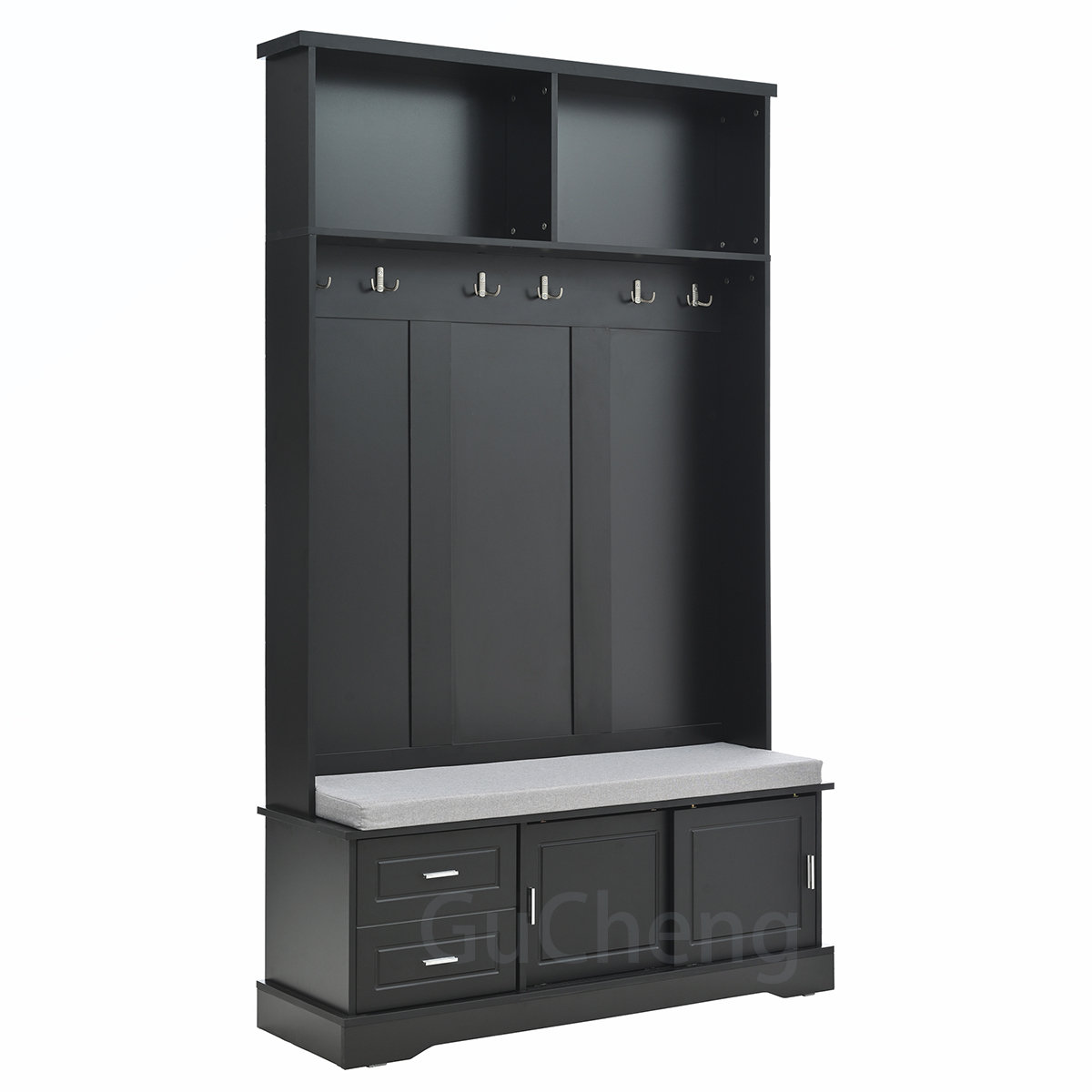 GUCHENG Versatile Hall Tree with Multiple Storage Options and Stylish ...