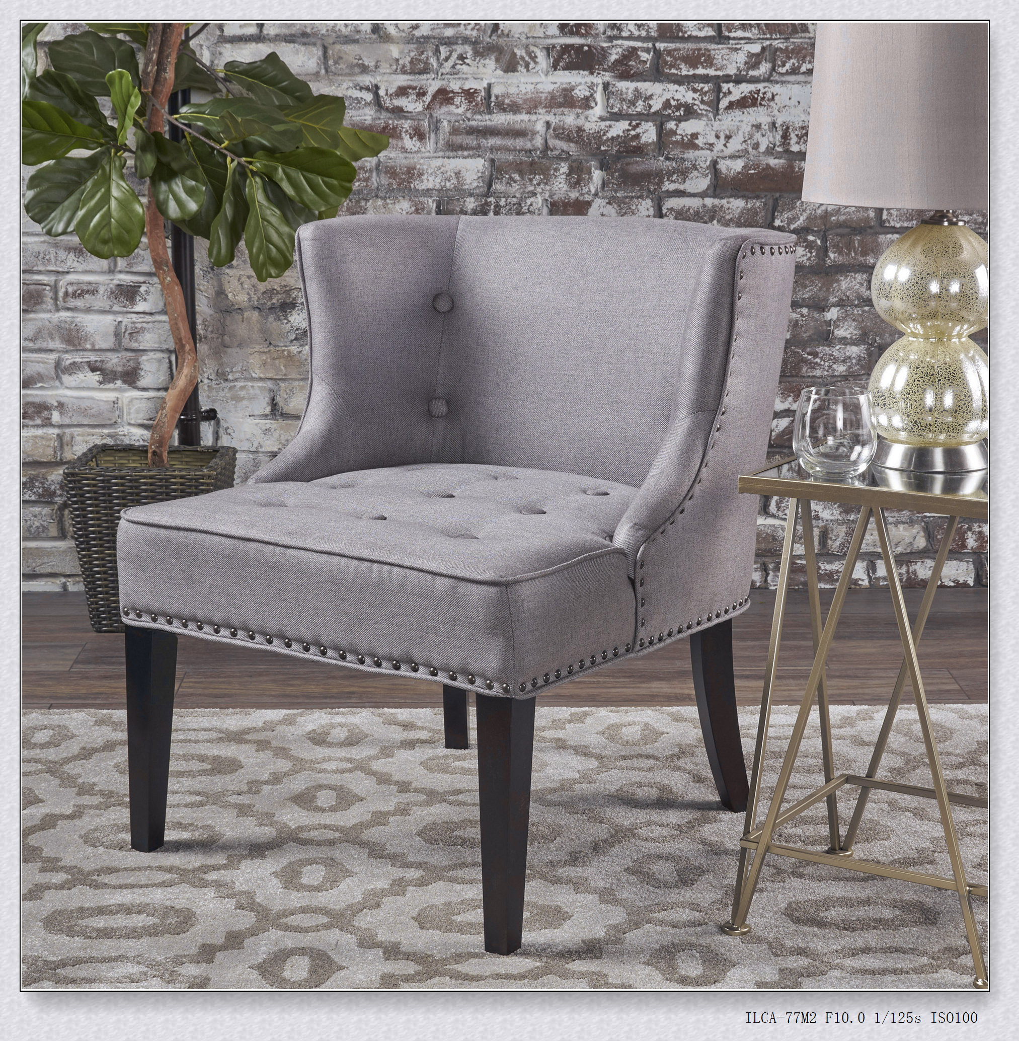 Lark Manor CHAIR Simple and modern Solid base frame Thick Upholstered ...