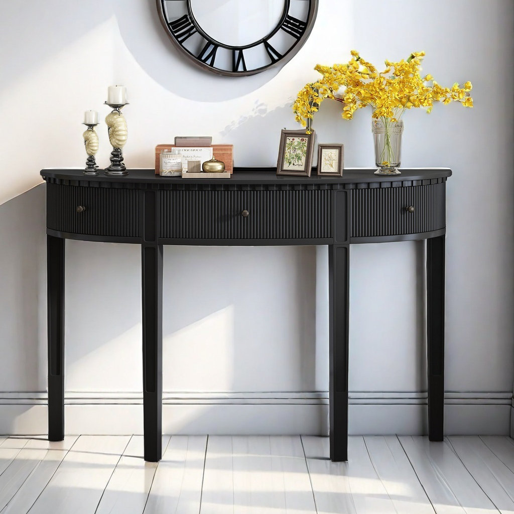 Lark Manor™ Distinctive Features Of Pine Veneer Console Table With ...