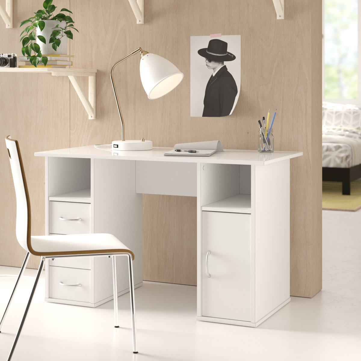 Wade Logan Navarro Computer Desk & Reviews | Wayfair.co.uk