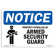 SignMission OSHA Notice - NOTICE Property Patrolled By Armed Security ...