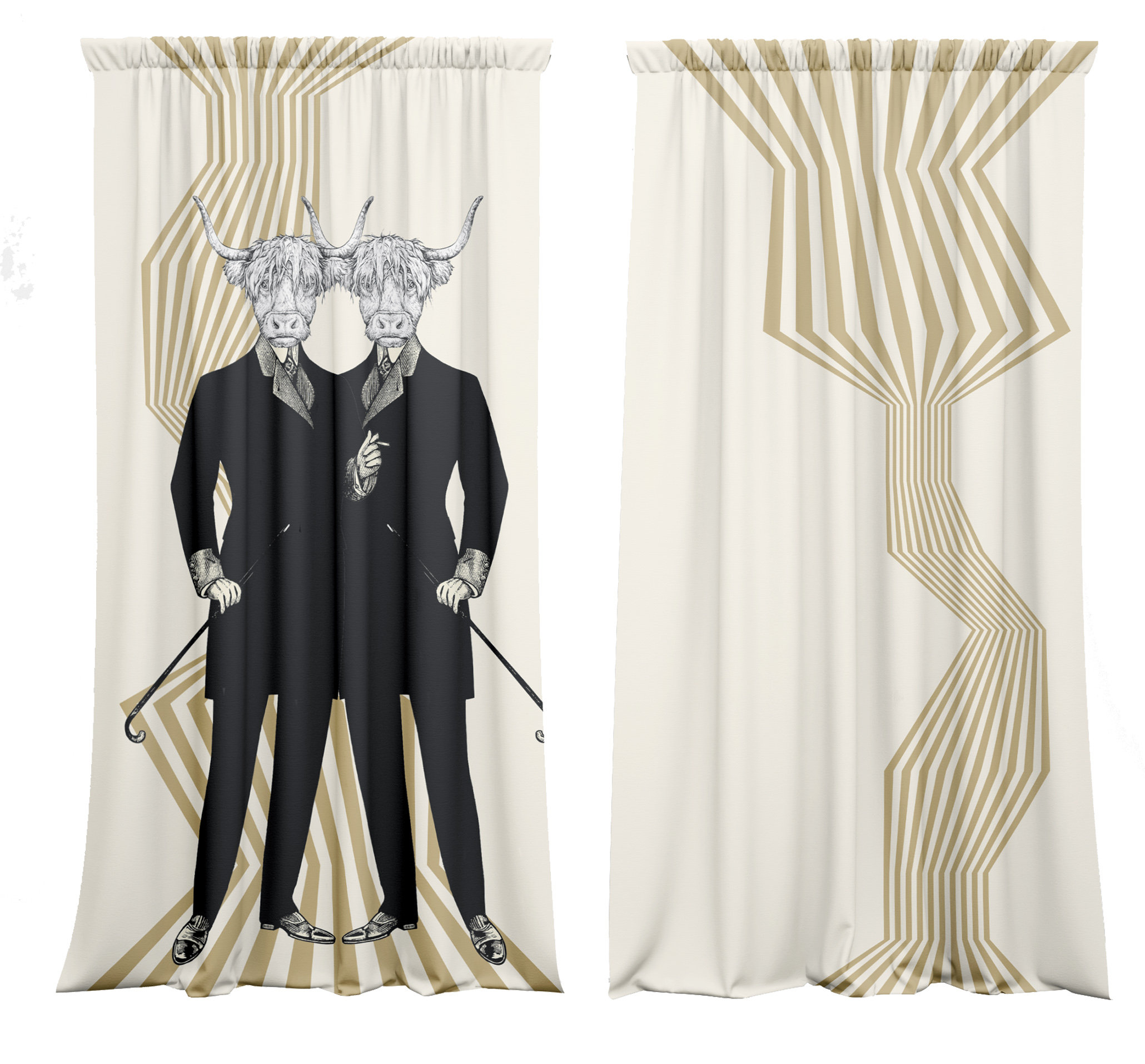 East Urban Home Velvet Blackout Slot Top Curtain Pair | Wayfair.co.uk